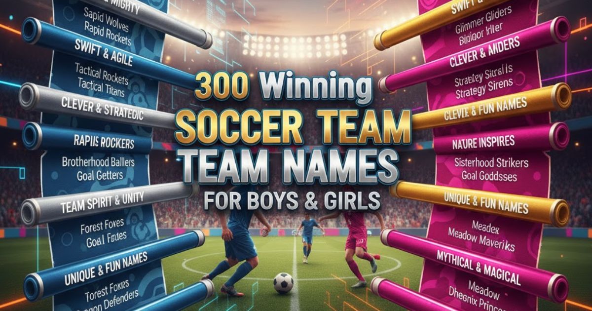 300 Winning Soccer Team Names for Boys & Girls