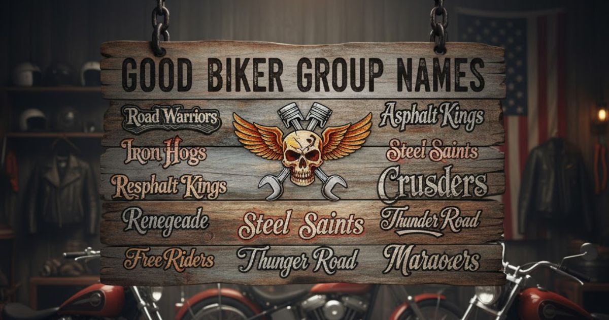 250+ Bold Biker group Names for Tough Riders