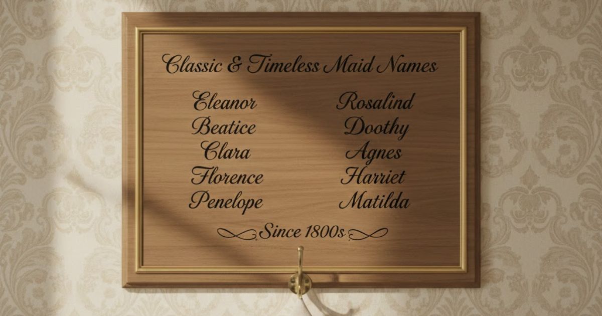 200+ Beautiful Maid Names You’ll Instantly Love
