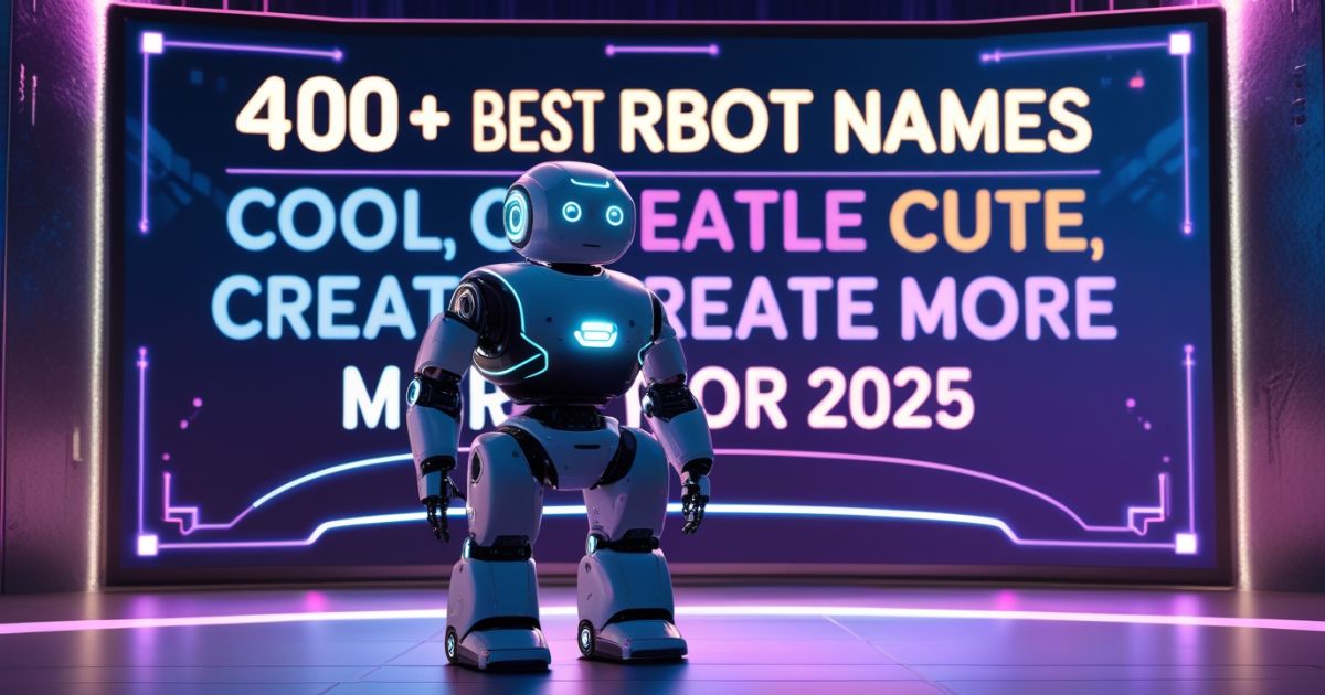 400+ Best Robot Names (Cool, Cute, Creative & More for 2025)